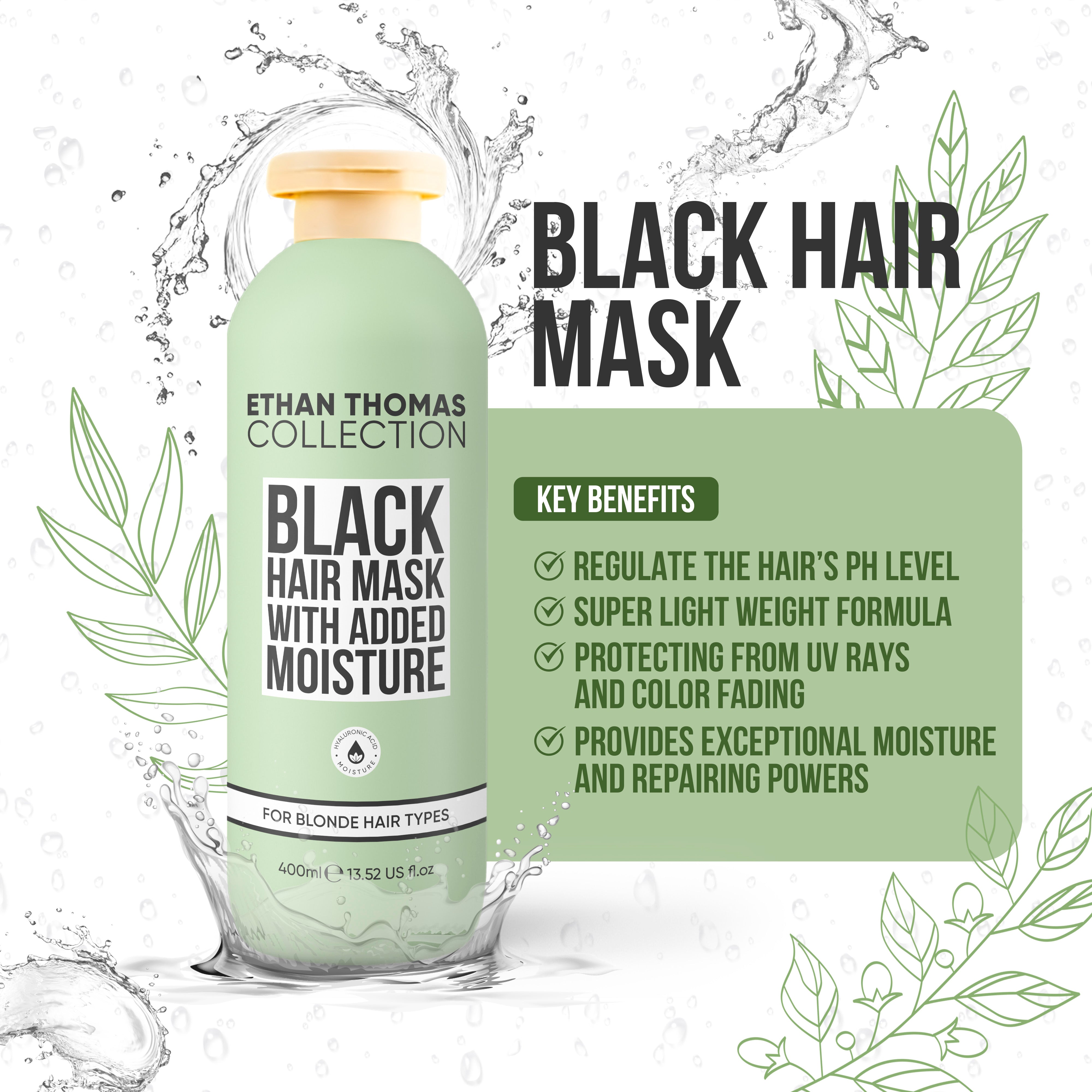 Ethan Thomas black mask 400ml